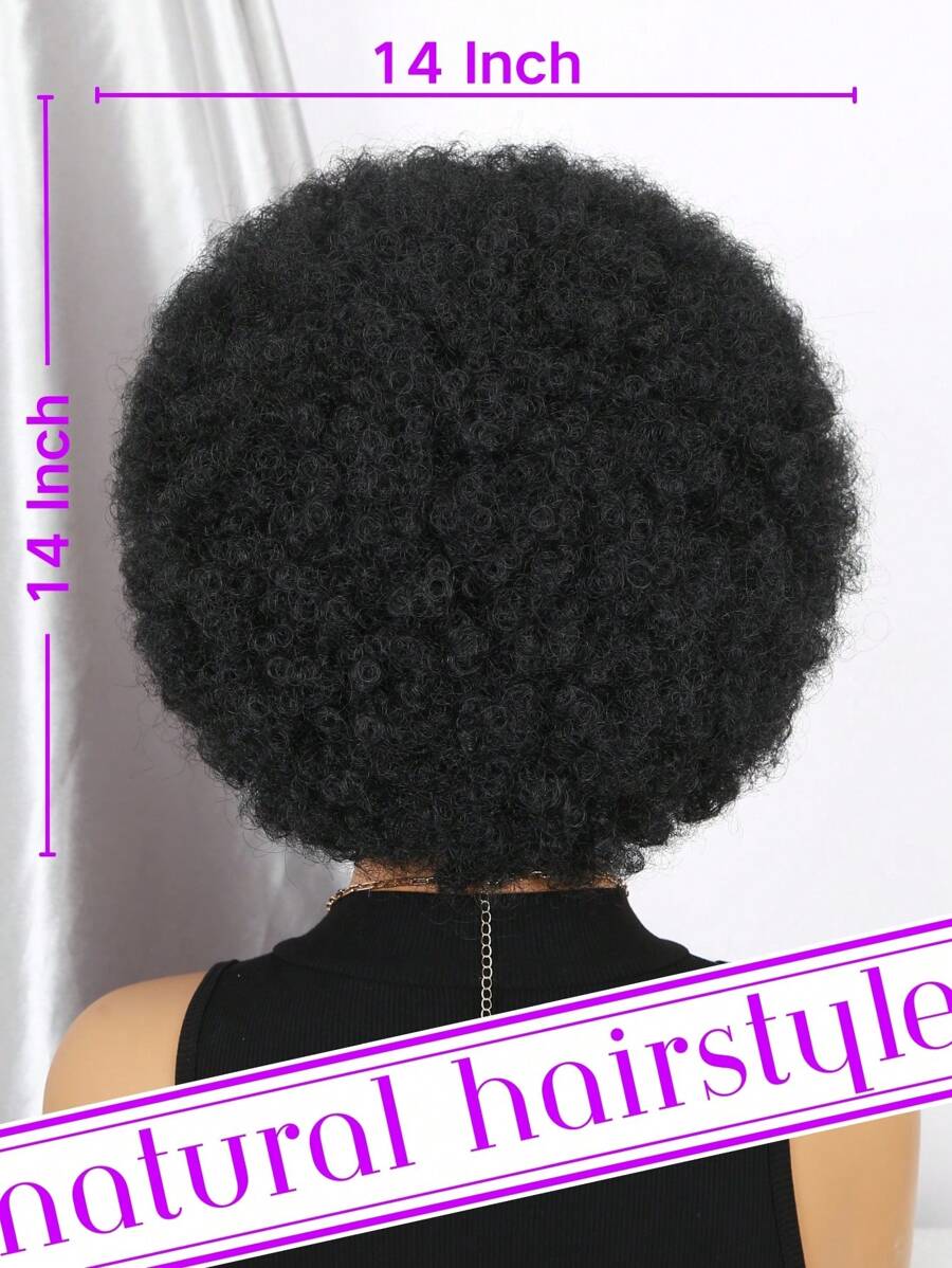 Perruque afro bouffante pour femmes noire, brune, blonde. Perruques ...