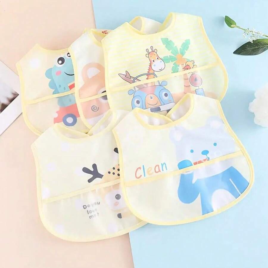 Baby U-Shape Bib, Newborn Anti-Spitting Milk Drool Bibs For Boys And ...