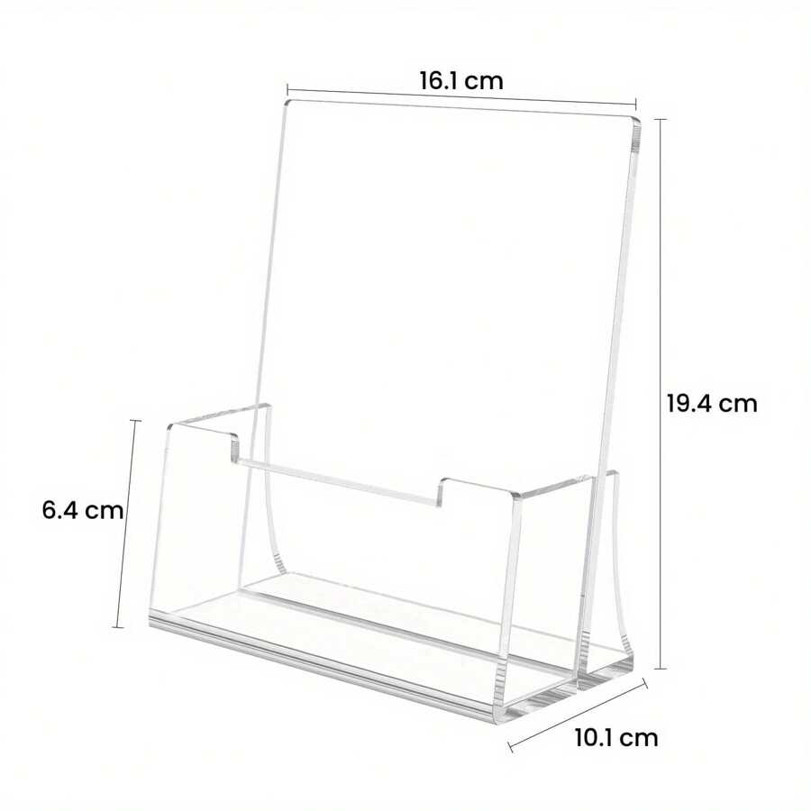 2 Pack A5 Clear Perspex Leaflet Holders Brochure Stand Top Portrait ...
