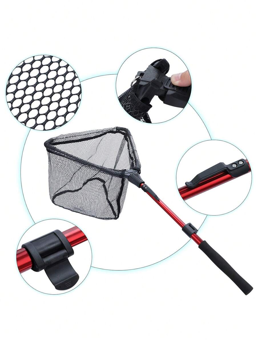 SOUGAYILANG Fishing Net Fish Landing Net, Foldable Collapsible ... SOUGAYILANG Fishing Net Fish Landing Net, Foldable Collapsible ...