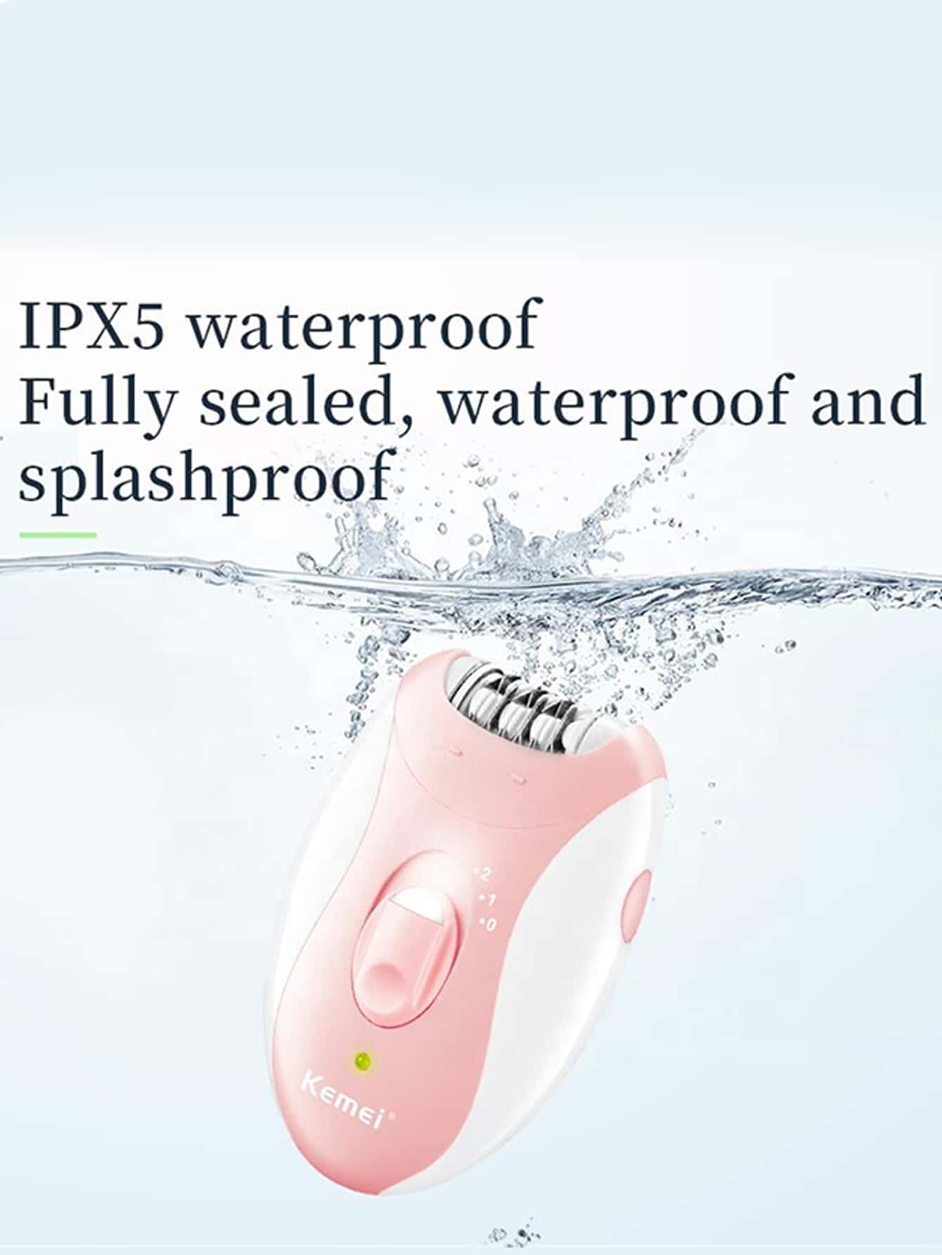 Kemei Lady's Electric Epilator Two Speed Rechargeable Remover ...