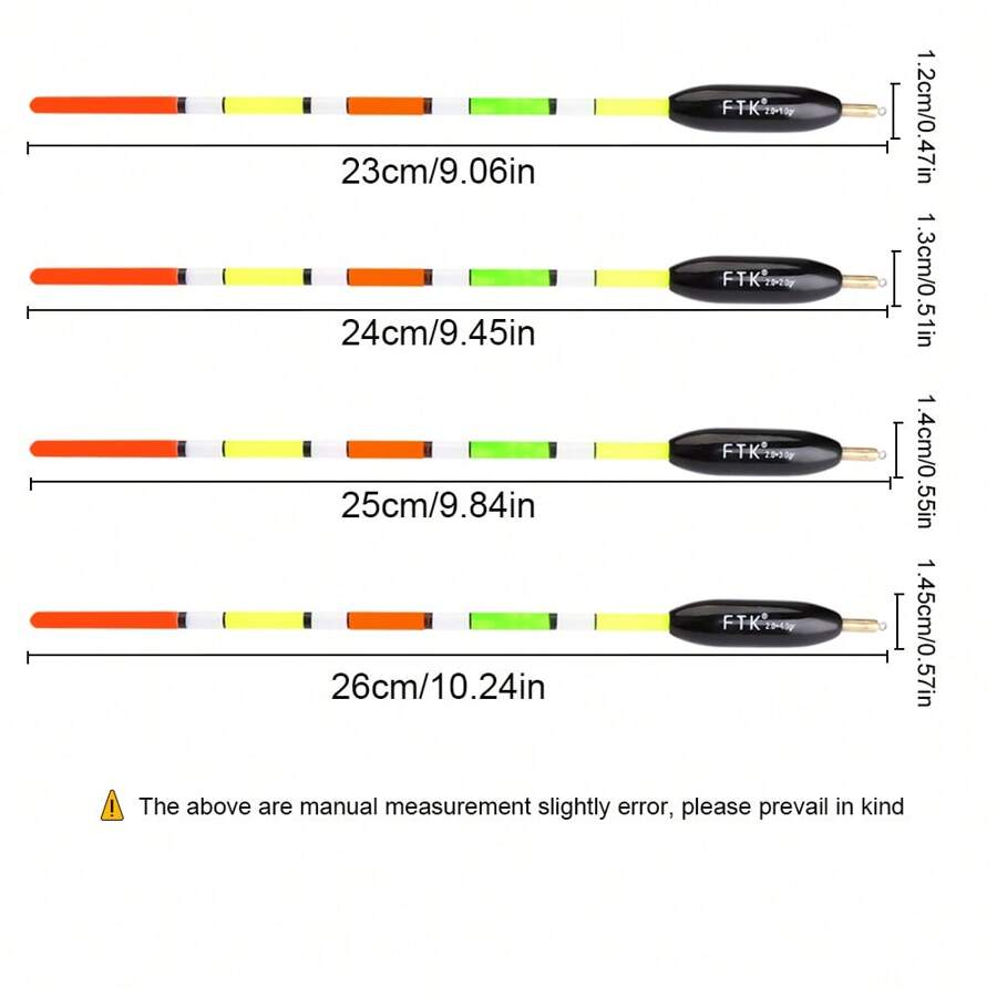 FTK 5Pcs Fishing Float Long Range Float Wobbler 5 Different Weights Suisun Carp Fishing Float ...