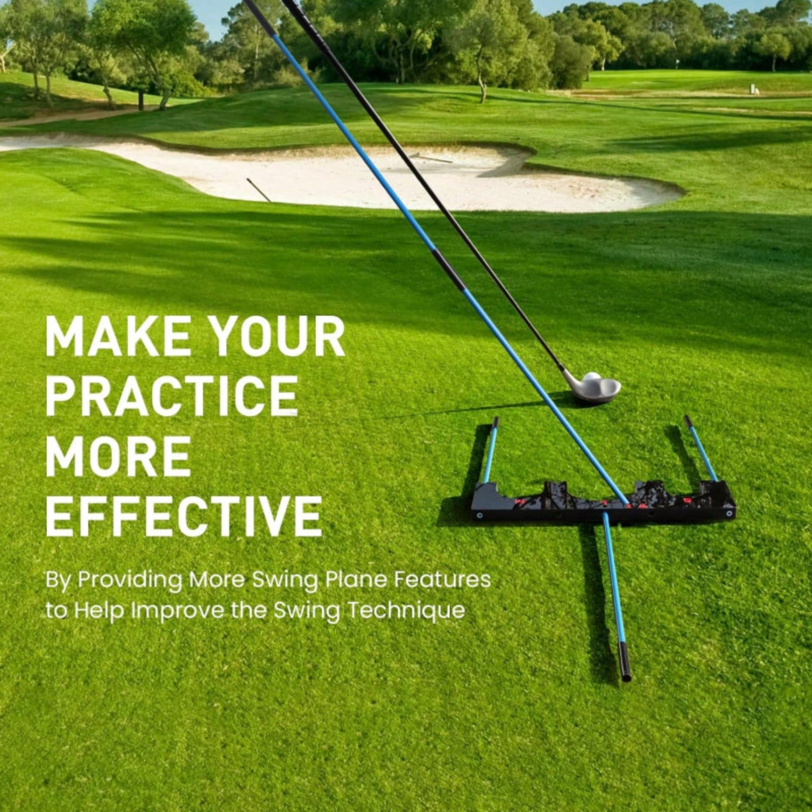 Golf Training Aid Aim Gate With 6 Alignment Sticks And 5 Different ...