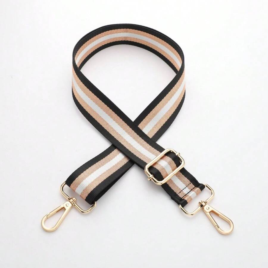 Chic 1.5" Wide Polyester Bag Strap With Shiny Accent - Versatile ...