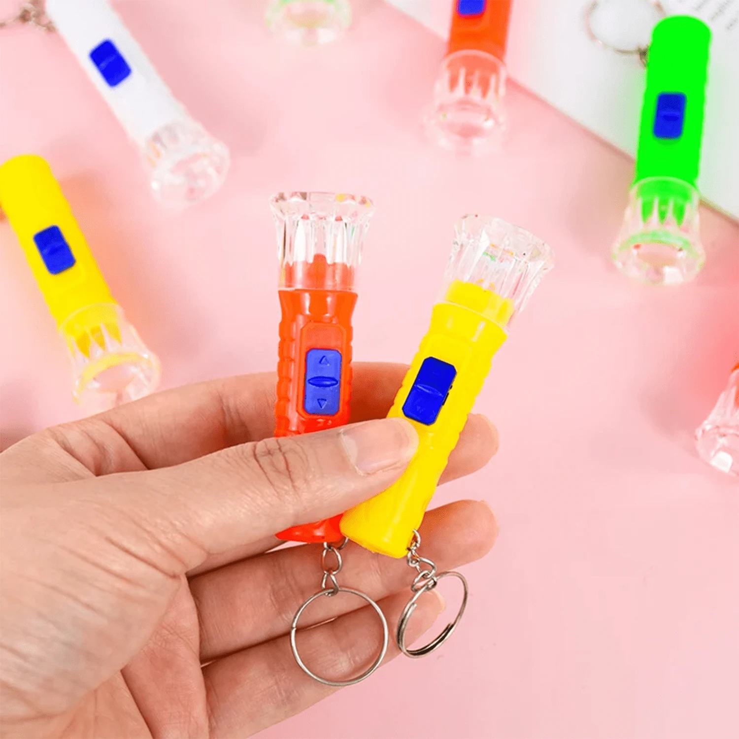 1Pc Mini LED Flashlight Lamp With Keyring Wedding Guests Souvenir ...