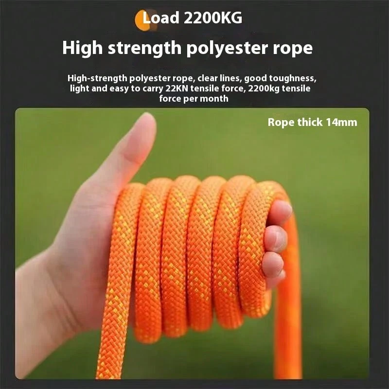 Set de seguridad: cuerda de seguridad, protección contra caídas, cuerda ...