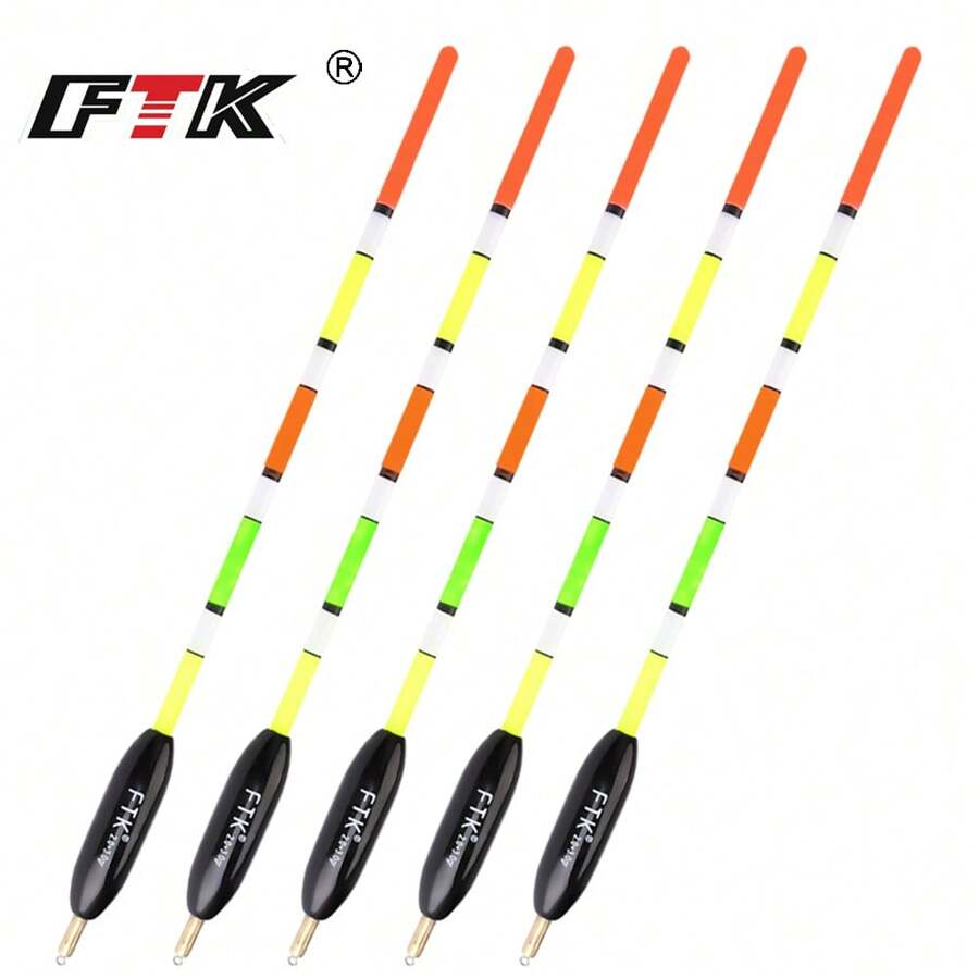 FTK 5Pcs Fishing Float Long Range Float Wobbler 5 Different Weights Suisun Carp Fishing Float ...