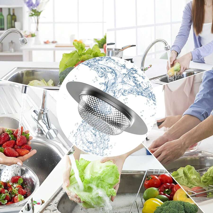 Kitchen Sink, Garbage Filter, Vegetable Basin, Stainless Steel Sink ...