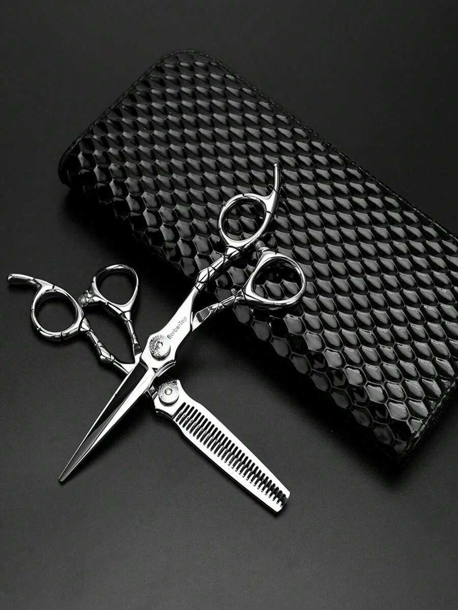 6-Inch Professional Haircutting Scissor Set, Including Straight Shears ...