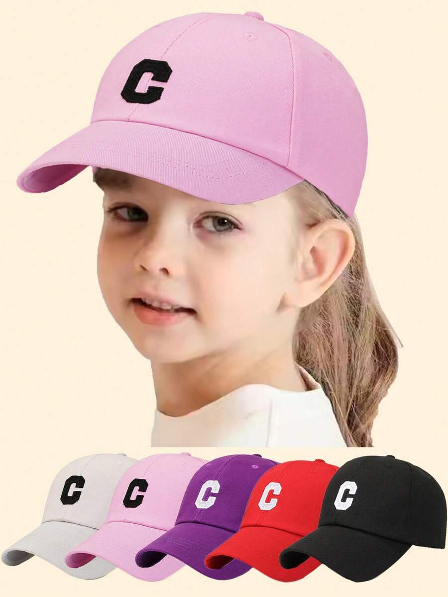 1 Pc Letter C Girls Caps New Arrival Kids Baseball Caps Adjustable ...