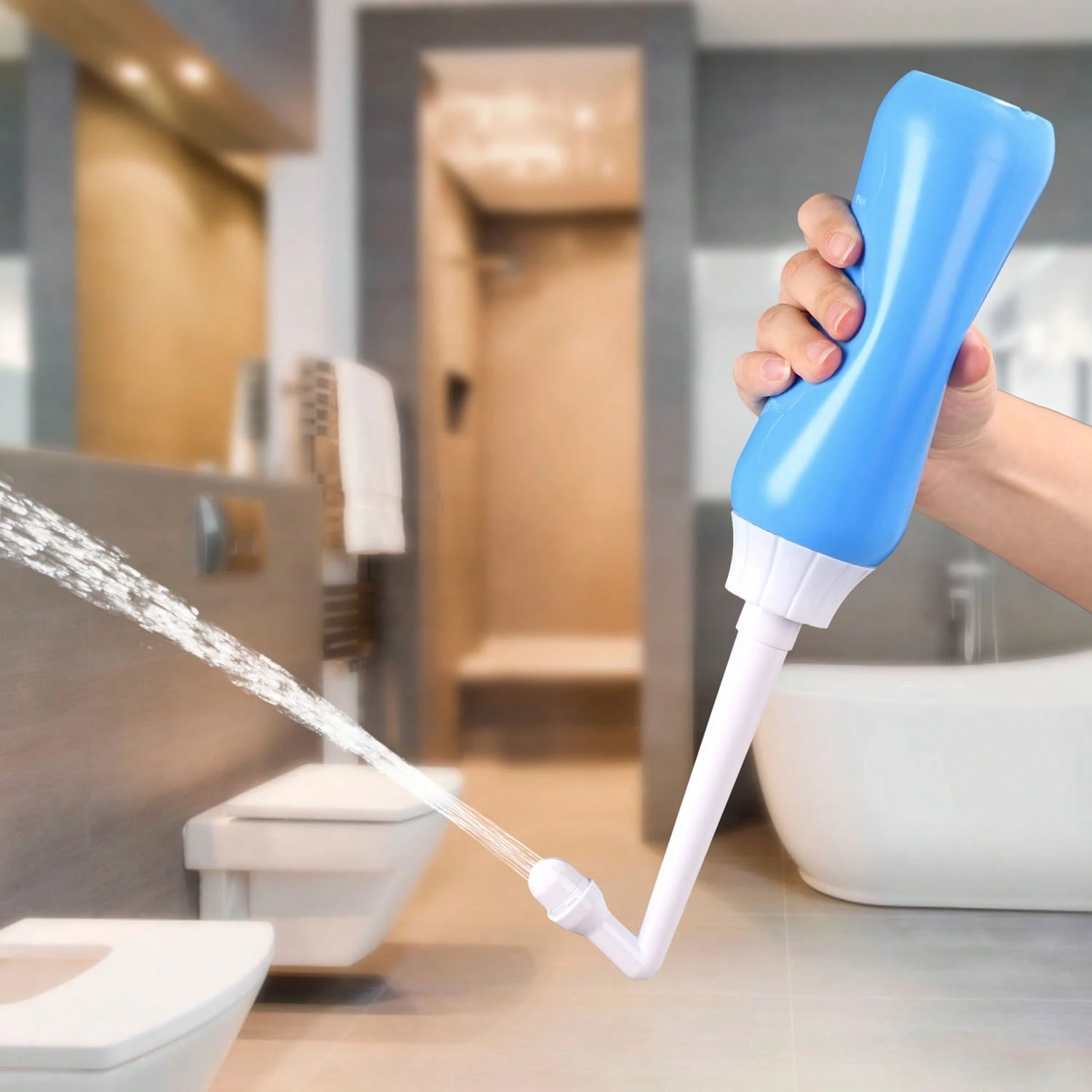 400ml Portable Travel Folding Urinal Spray Bottle With 2 Nozzles And ...