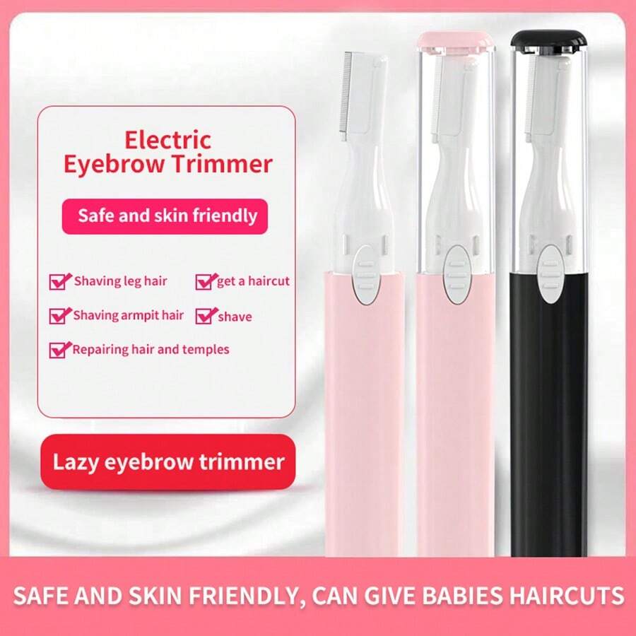 Electric Eyebrow Trimmer, Safe Design For Women, Beginner Friendly Eyebrow Shaver, Automatic ...