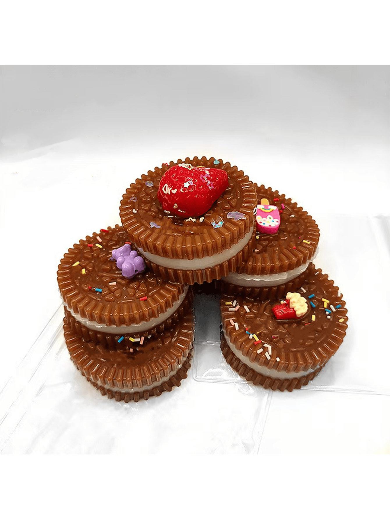 New Blind Box Mini Accessories, Leo Squishies Cream Biscuit Putty ...