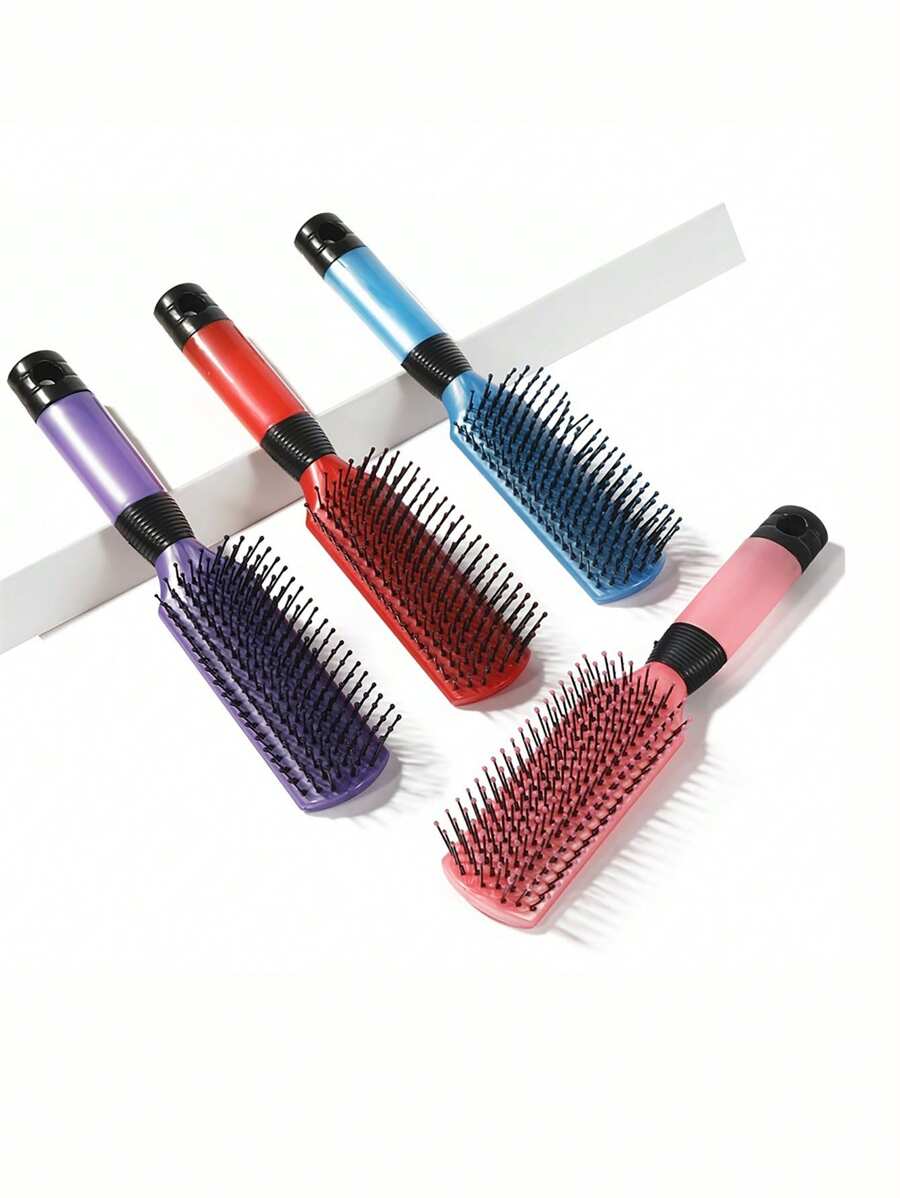 9 Row Detangler Brush, - Gentle Massage Comb For All Hair Types ...