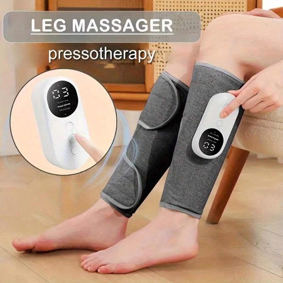 Electric Leg Massager, Battery Powered Air Pressure Massage For Thighs ...
