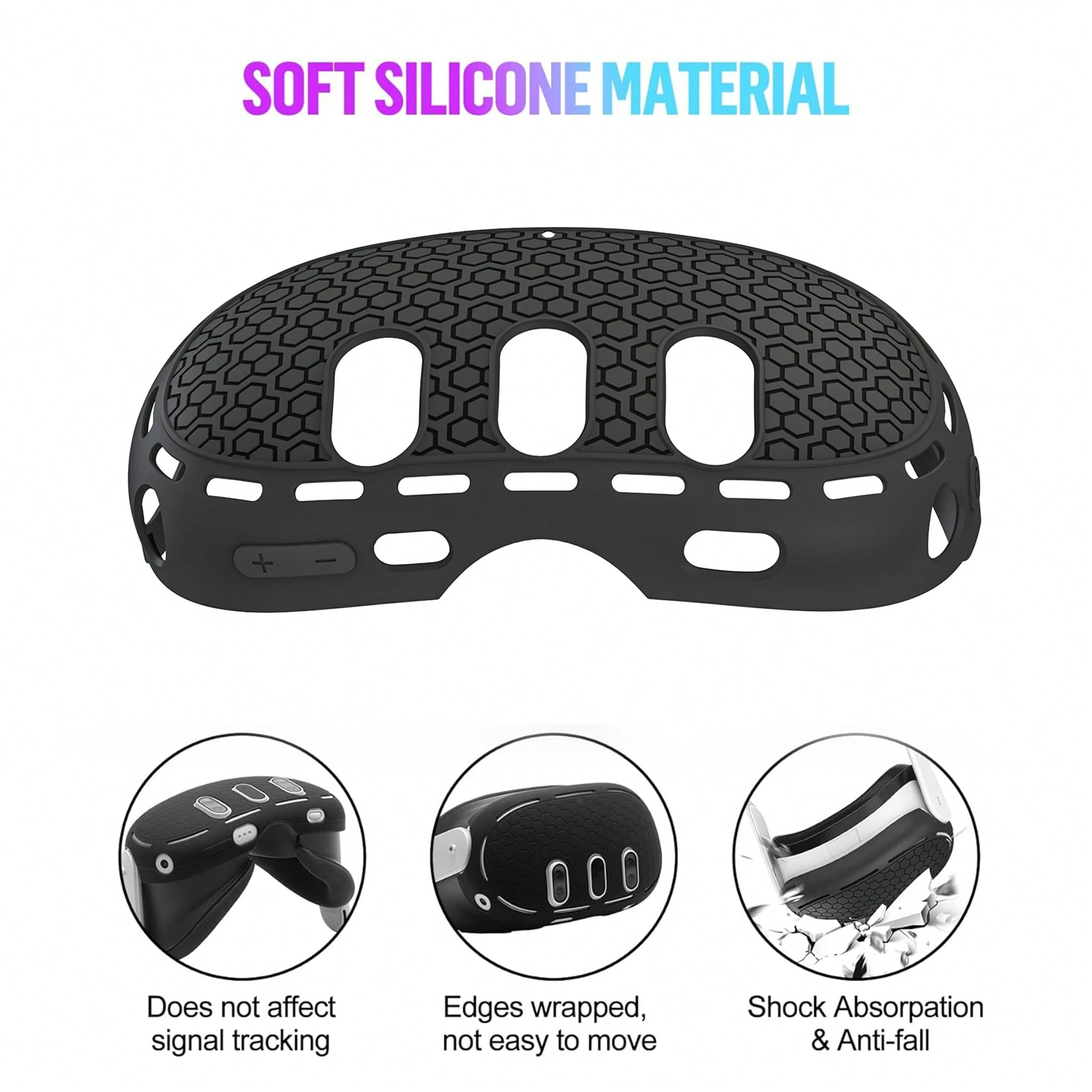 Silicone Cover Set For Meta Quest 3S, Protective Soft For Quest 3 ...
