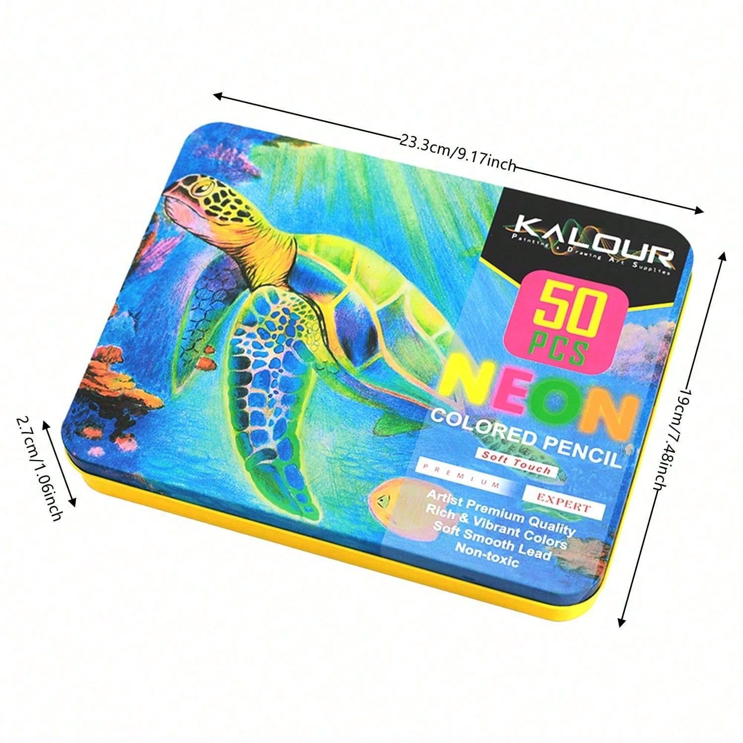 50 matite colorate al neon per libri da colorare per adulti, set di ...