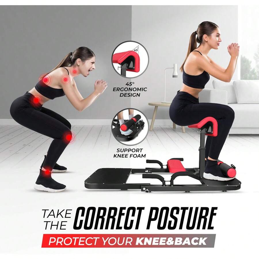Yes4All Hip Thrust Machine Including Resistance Bands, Glute Machine ...