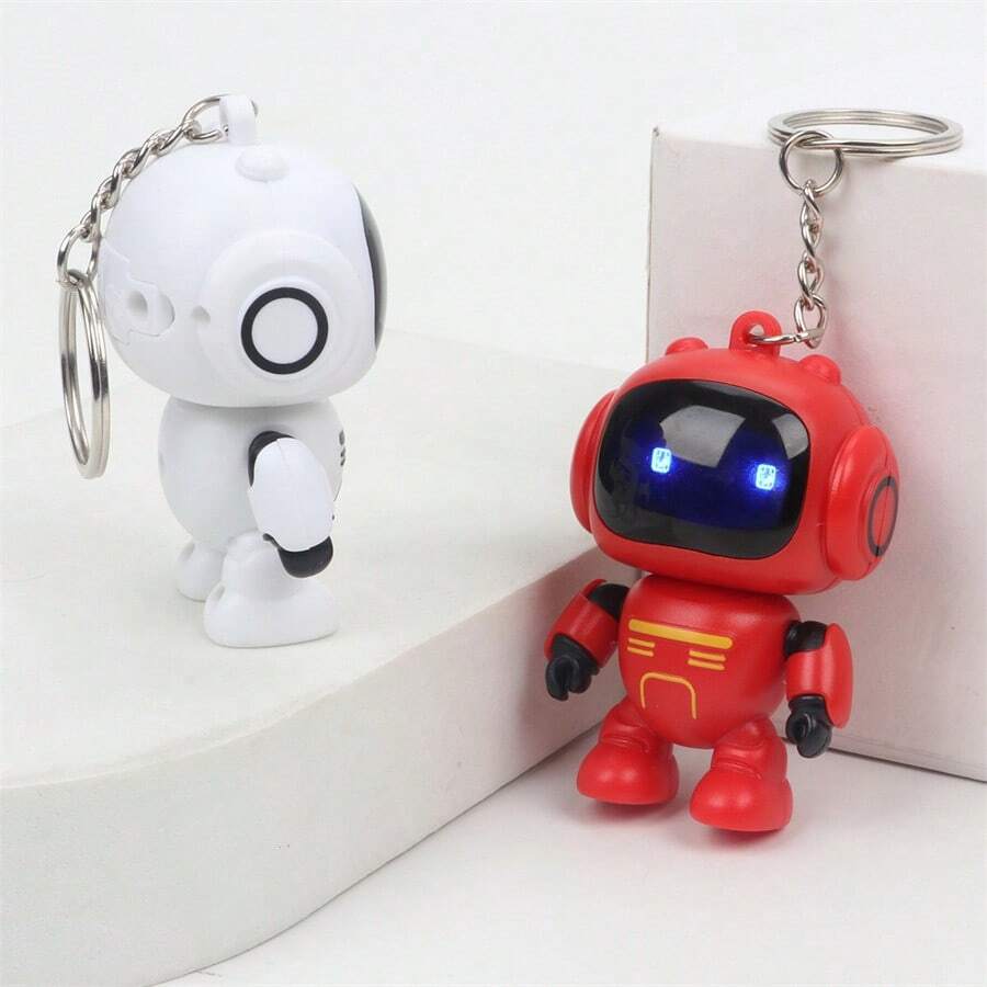 2pcs Space Robot Key Chain, Mini Realistic Multi-Jointed Stress Relief ...