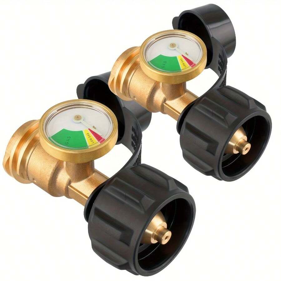 All - In - One Propane Accessories Set: Solid Brass 1/2" Gas Quick ...