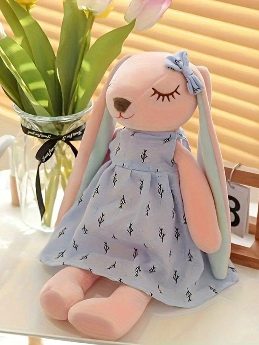 Cuddly Pink Rabbit Plush Toy - Soft PP, Perfect For Easter, Mother's ...