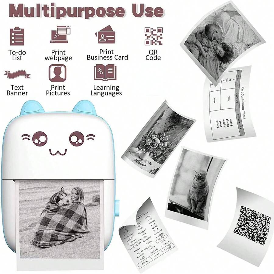 Stampante per adesivi senza inchiostro per iOS e Android, mini ...