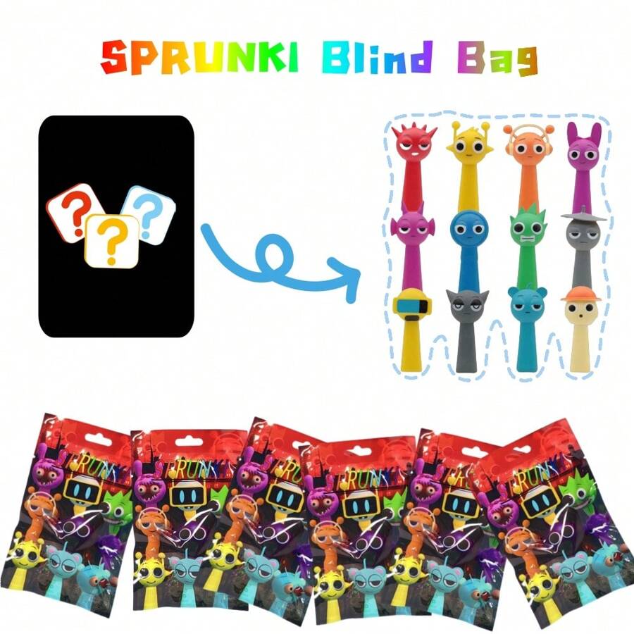 1 Box Of Sprunki Collectible Music Rhythm Game Figurine Surprise Blind ...