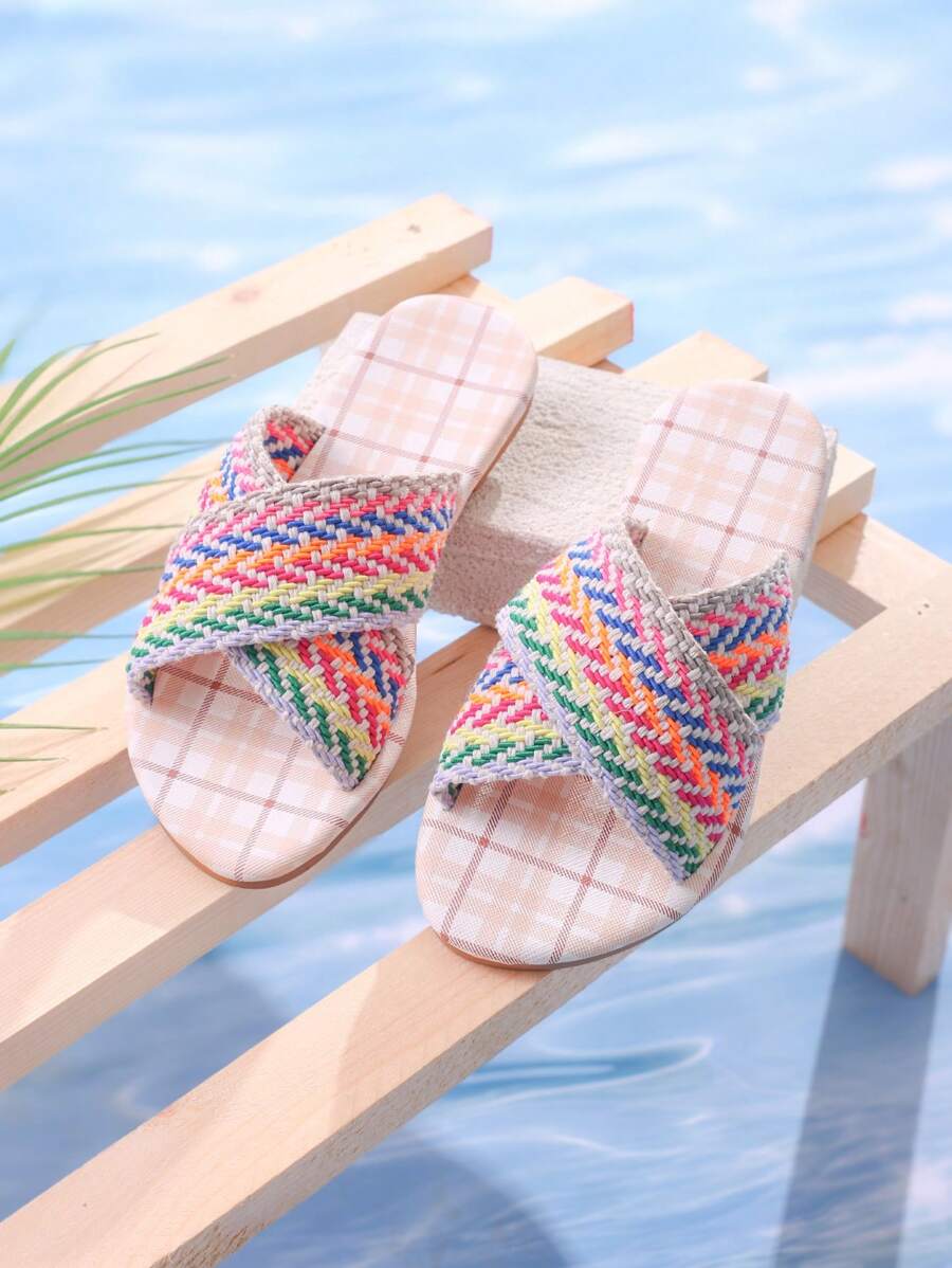 2025 New Children's Color Slippers, Bohemian Style Slippers, Soft Soles ...