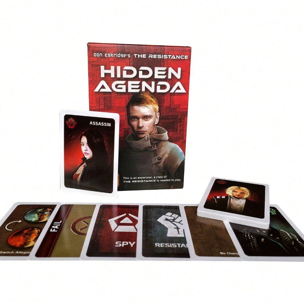 Hidden Agenda: Family Party Board Game Cards - Engaging Spy Thriller ...