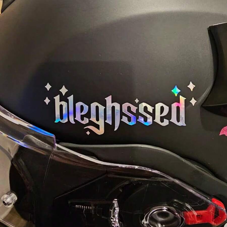 1 Pc Bleghssed Stars Sparkle Window Decal Bumper Sticker For Cars ...