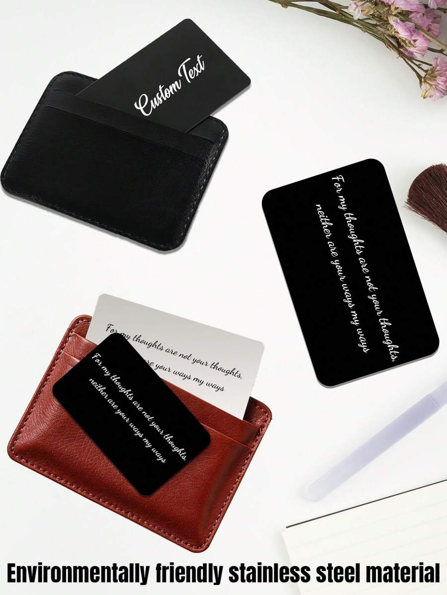 Personalized Metal Card Wallet Insert With Aluminum Alloy Card ...