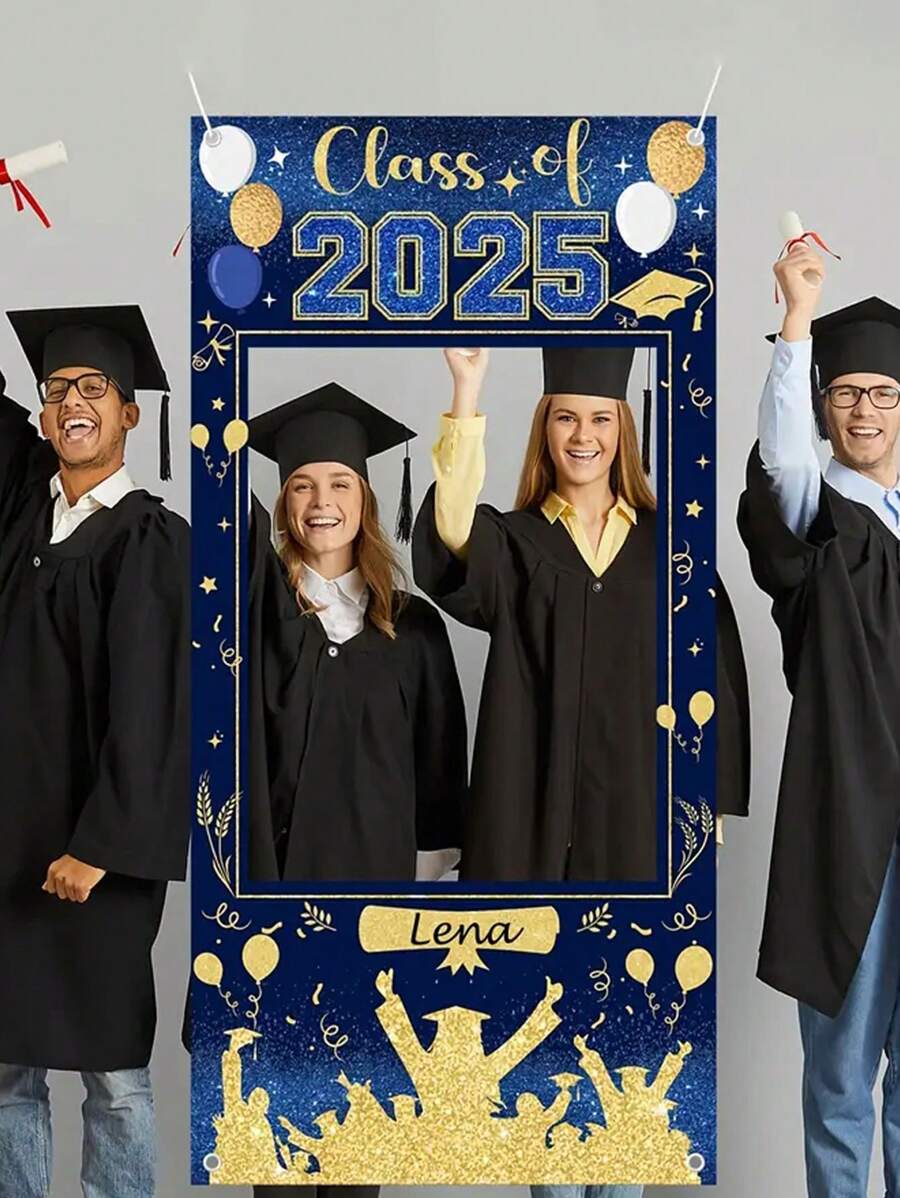 1 pièce - Décorations de remise des diplômes Classe de 2025 Accessoires pour photomaton - Cadres ...