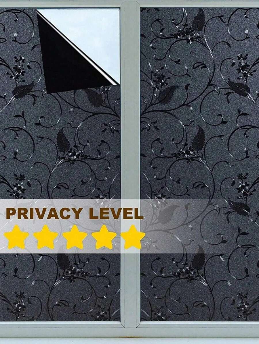 Statische, volledig verduisterende raamfolie, privacy-verduisterende ...