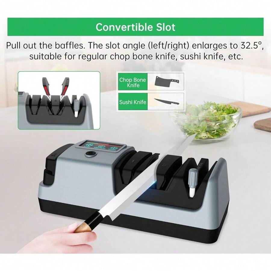 Professional Electric Knife Sharpener 3 Stage Chef Knife Sharpening ...