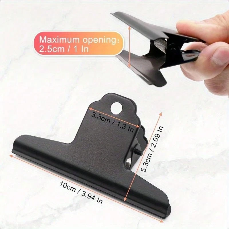 Juego de 10 Pinzas Metálicas Grandes - Pinzas tipo bulldog de 4 ...