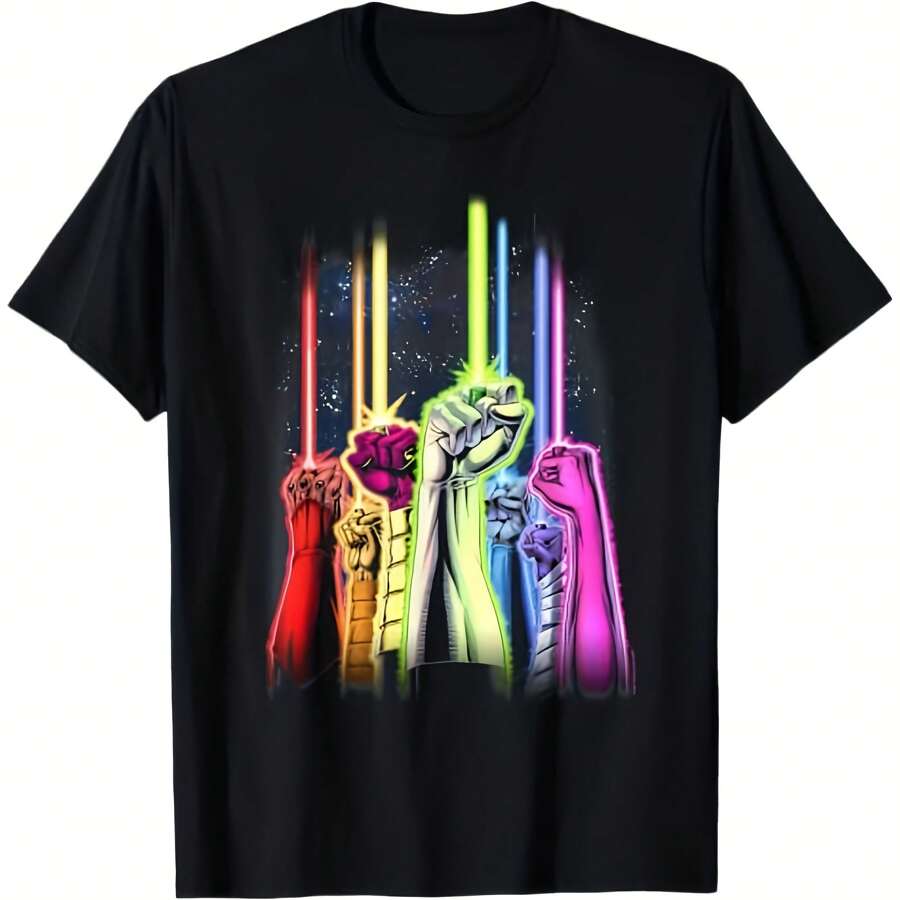 Green Lantern Rainbow Corps T-Shirt | SHEIN UK