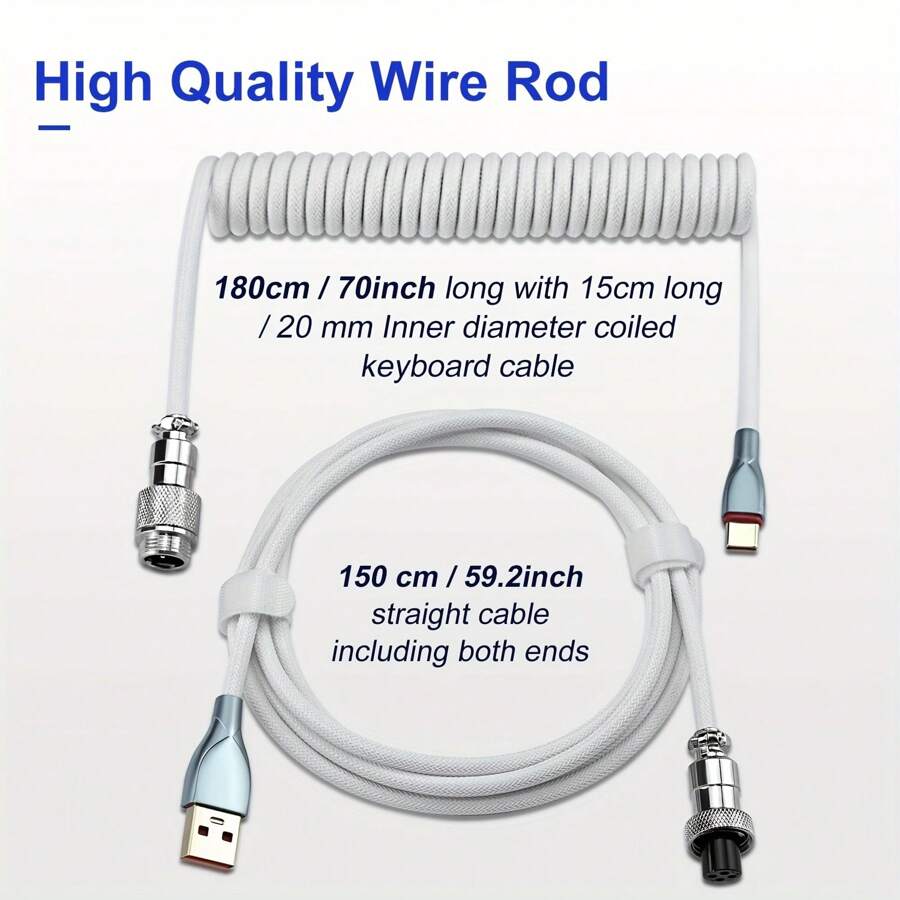 Cabo de Teclado Enrolado, Cabo USB-C Personalizado Profissional ...