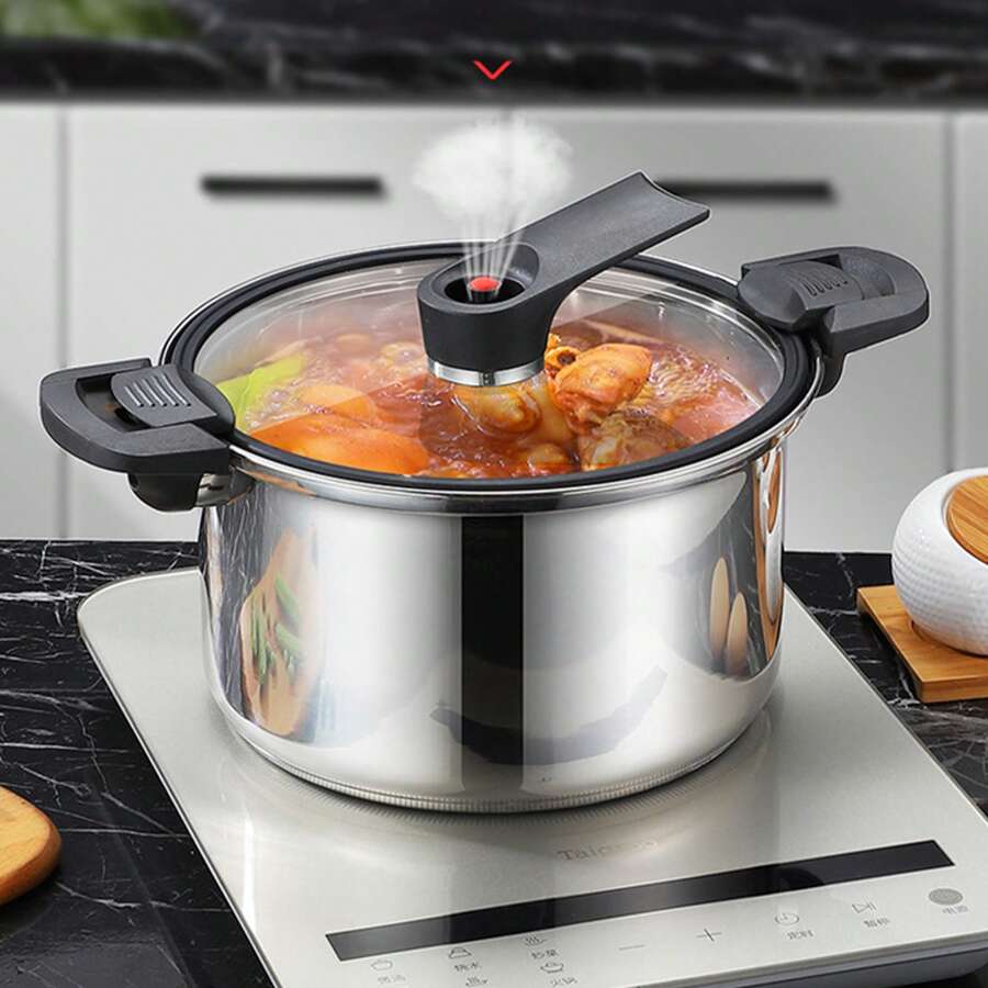 Micro Pressure Cooker, Pressure Cookware Stainless Steel Stew Pot ...