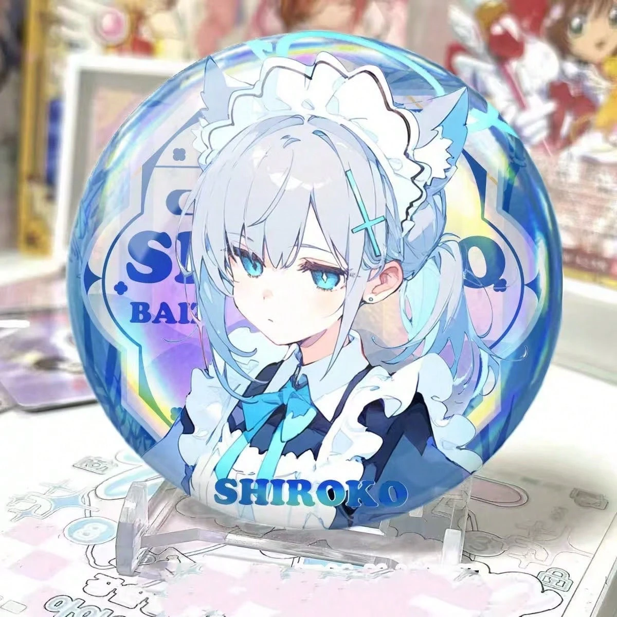 Blue Archives Sand Wolf White Child Two-Dimensional Bar Chirp Brooch ...