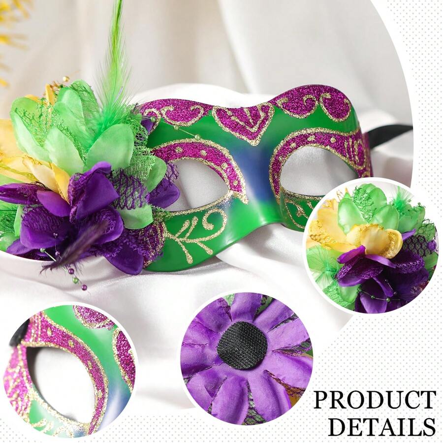 Carnival Feather Mask - 2025 Carnival Masquerade Mask With Feather ...