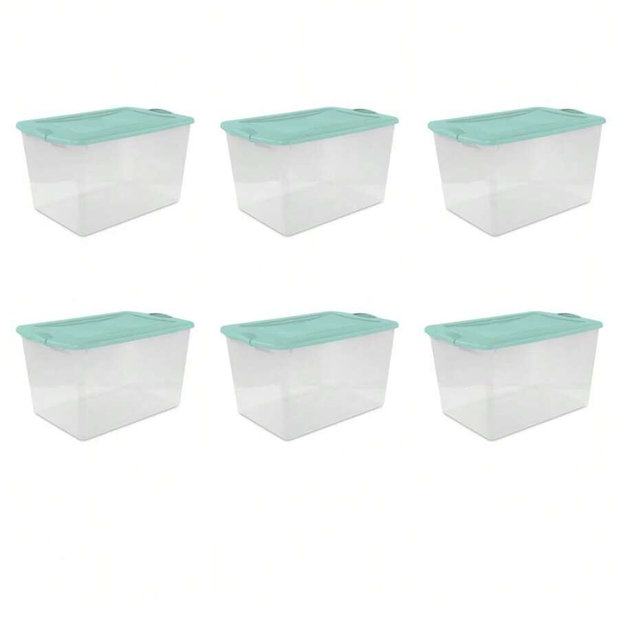 Multi Functional Locking Box, Clear Plastic Storage Bin With Clear Lid ...