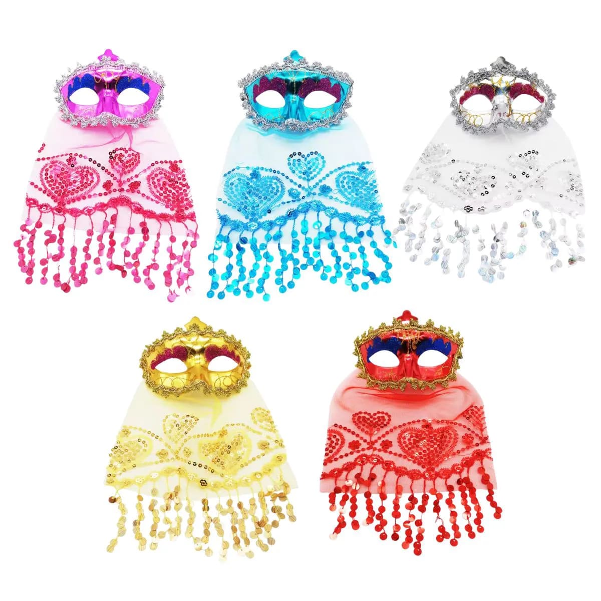 Máscara com Véu Dança do Ventre Carnaval Baile Odalisca Festa Fantasias ...