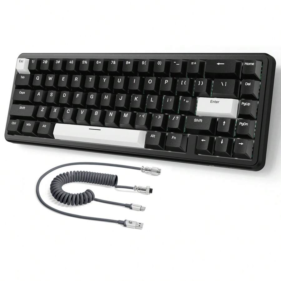 FREEWOLF ATTACK SHARK X65 HE Rapid Trigger Keyboard, 0.01mm RT Accuracy ...