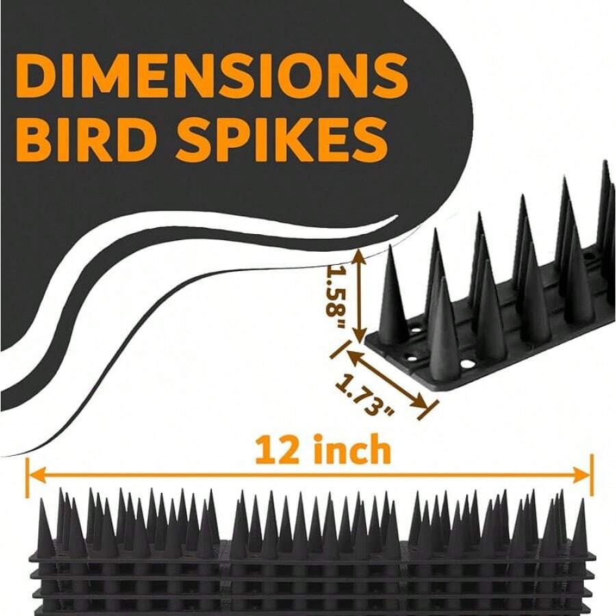 40 Pack Bird Spikes Deterrent, Bird Spikes For Outside To Keep Birds ...