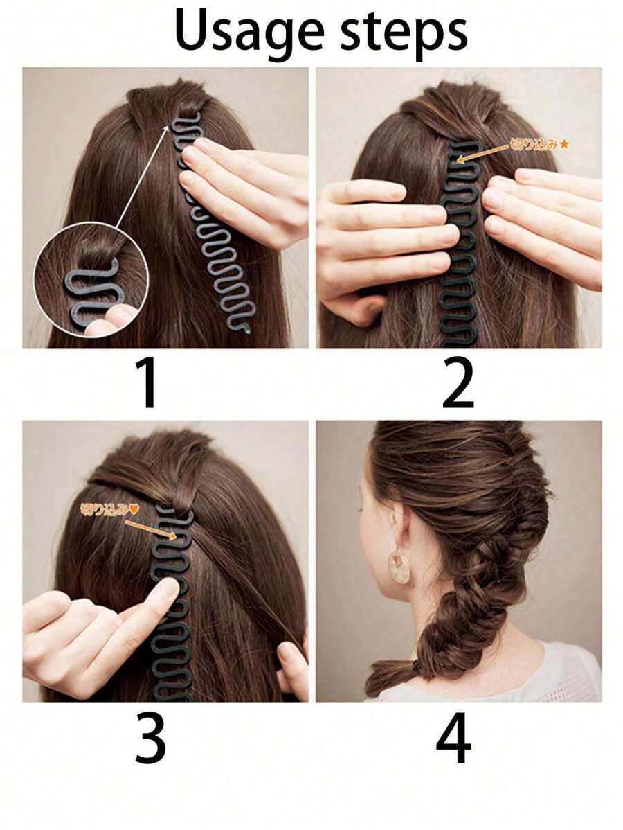 DIY Braiding Tools Fishbone Braiding Styling Tools Magic Curls Styling ...