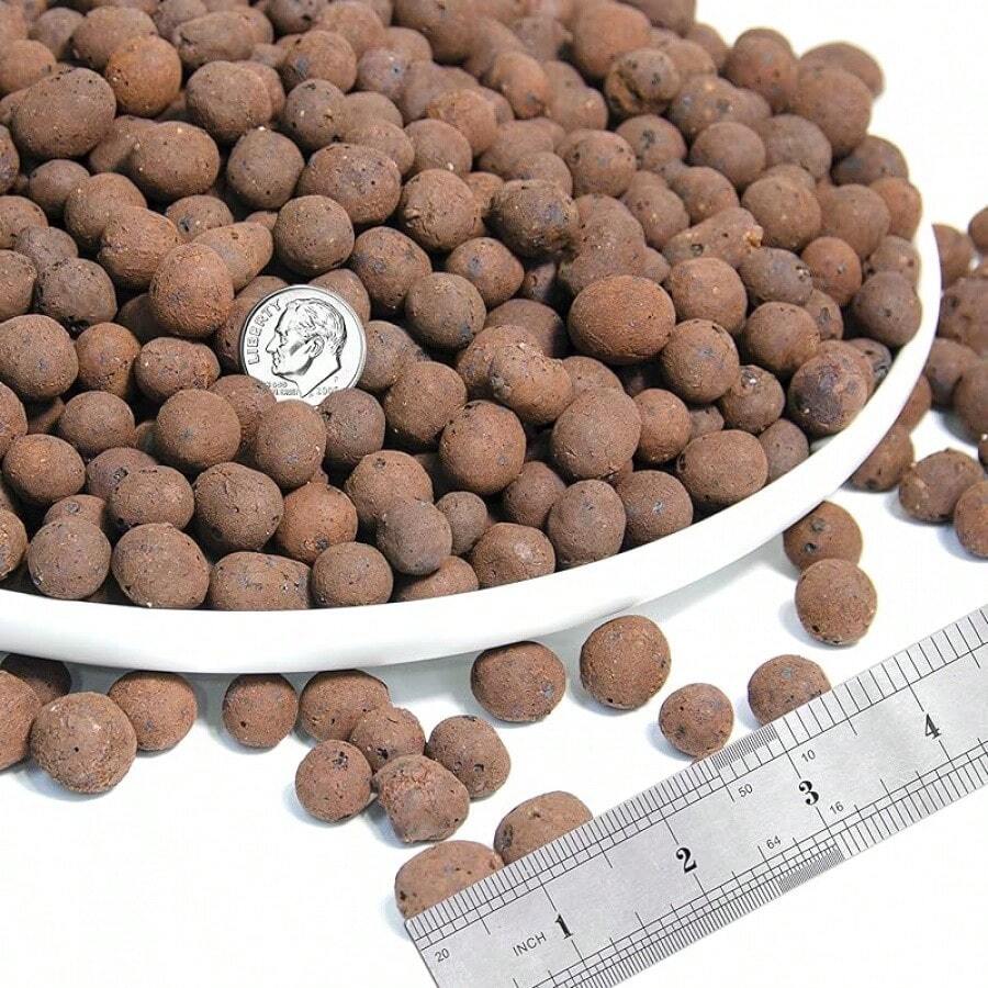 Ceramic Planter Filler Balls 1 Cu. Ft, Expanded Porous Clay Pebbles ...