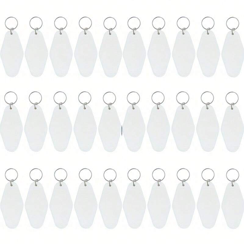 30pcs Motel Keychain Blank, Stainless Steel Vintage Hotel Keychain Bulk ...