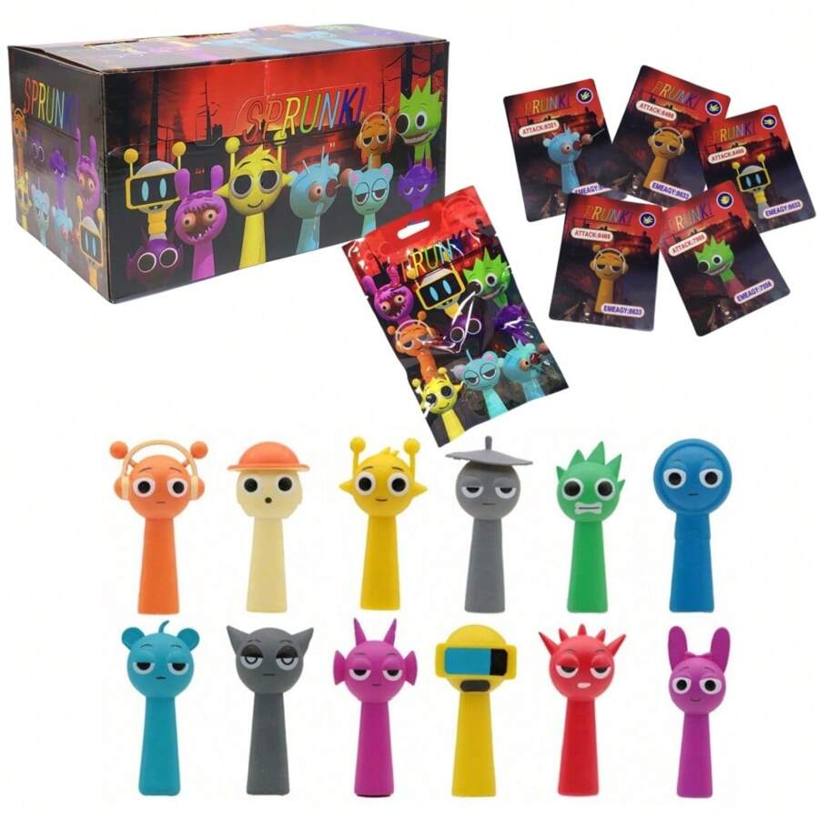 1 Box Of Sprunki Collectible Music Rhythm Game Figurine Surprise Blind ...