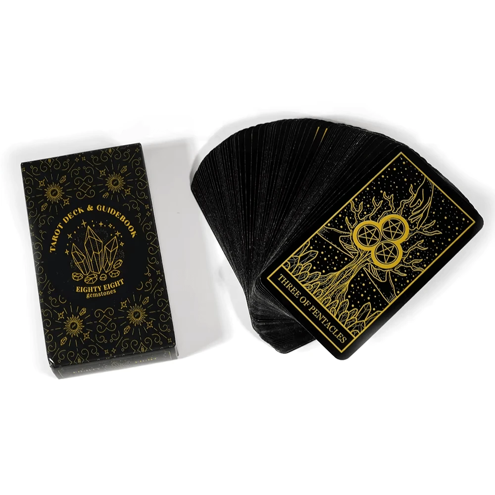 Eighty Eight Miracles Mystical Black Tarot Cards For Beginner Tarot ...
