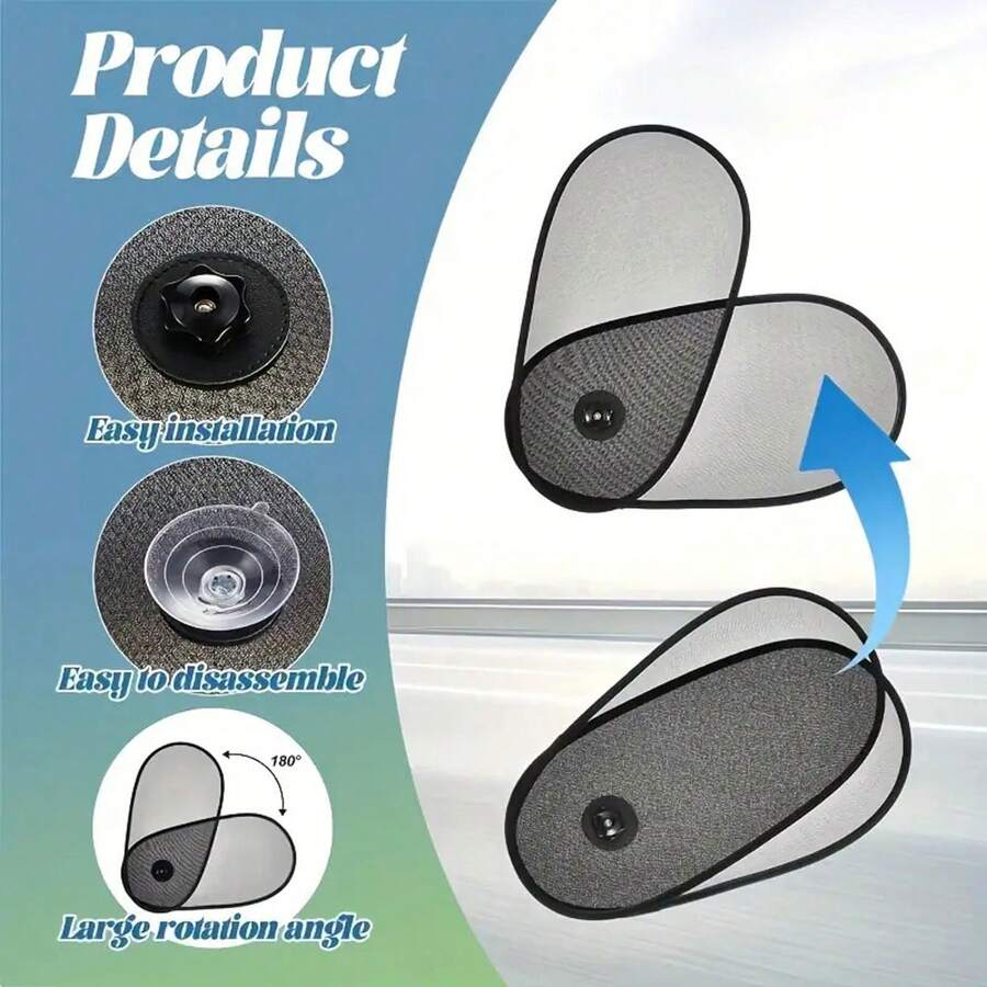 Car Side Window Can Be Adjusted Shading, Folding Sunscreen Heat ...